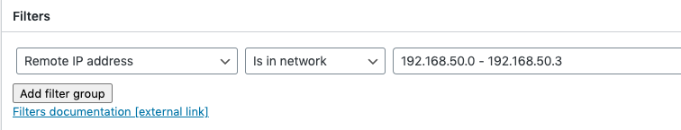 Using the remote IP Address filter - Wundermatics